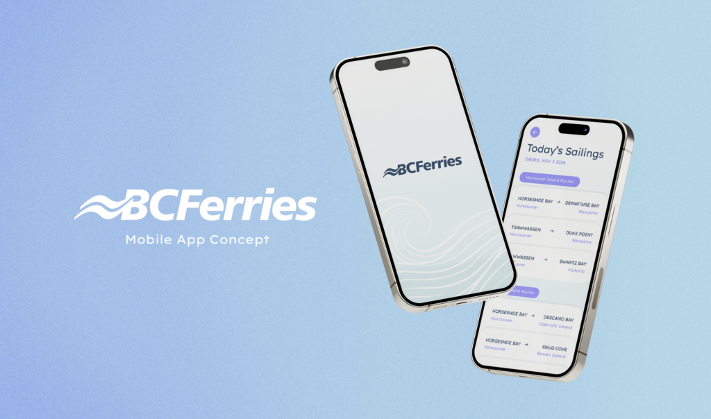 BC Ferries Mobile App Concept – Madison Reid Creative